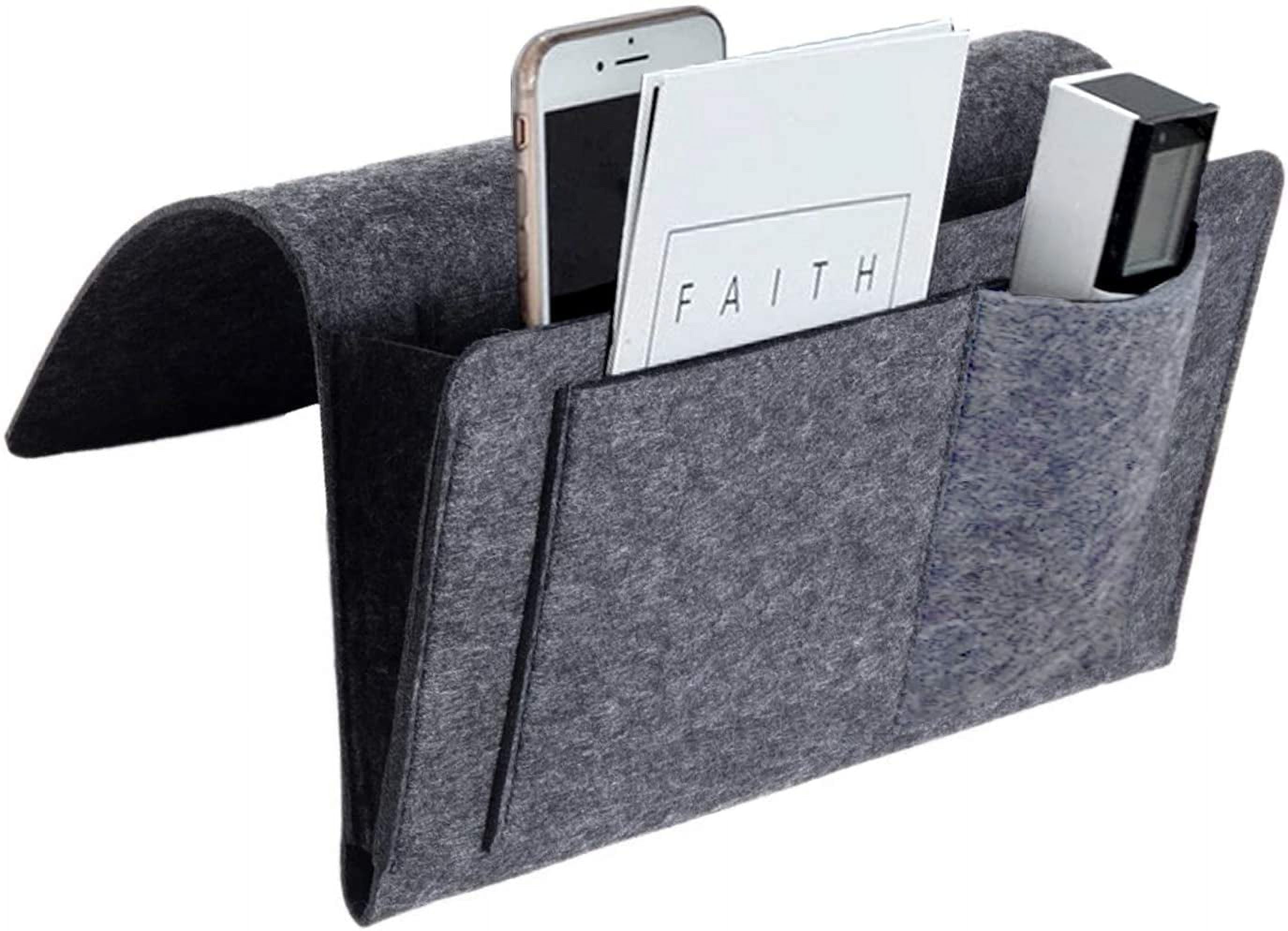 Heldig Bed Organizer Felt Bed Bag Sofa Organizer Armrest Organizer ...