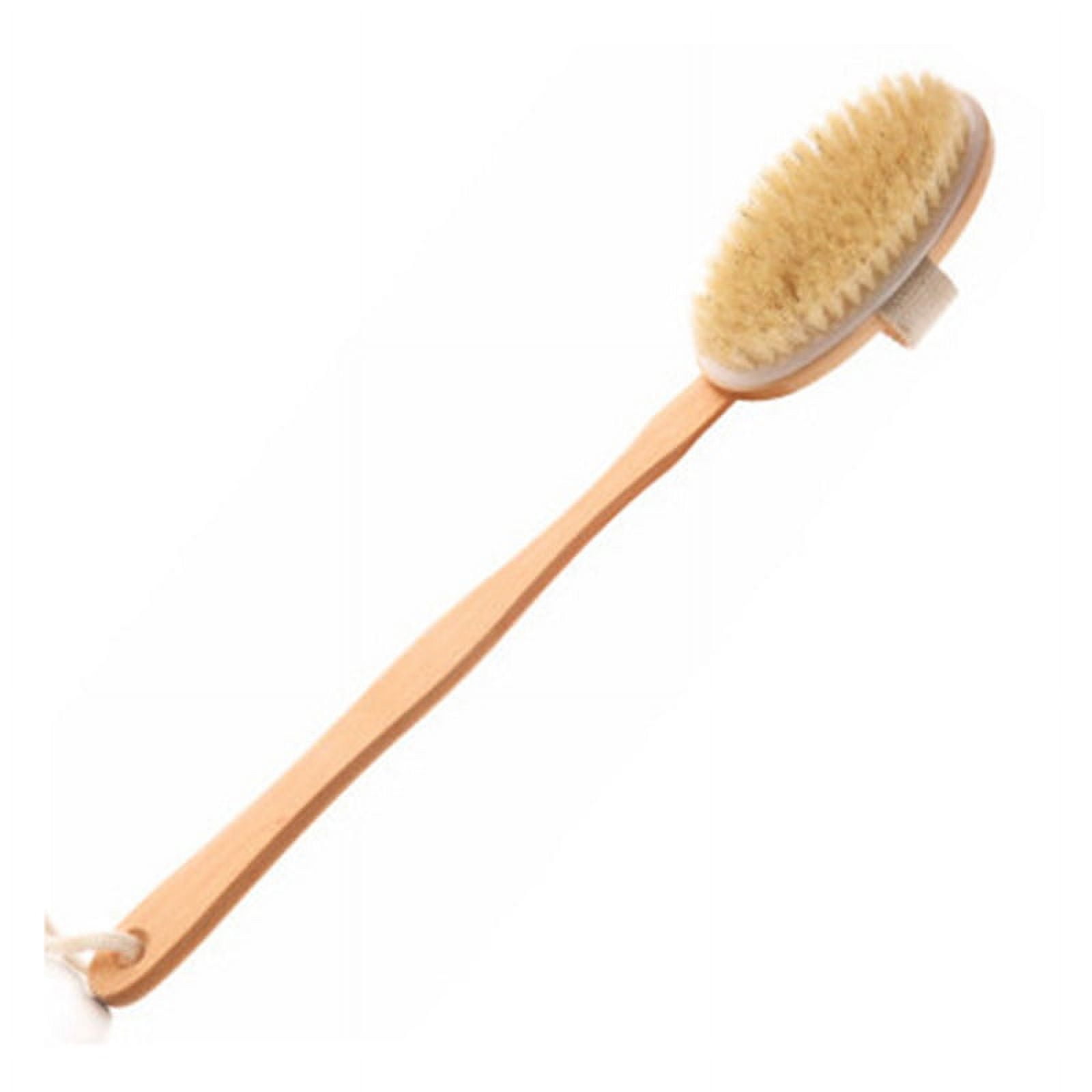 Heldig Dry Brushing Body Brush , Natural Bristle Dry Skin Exfoliating ...