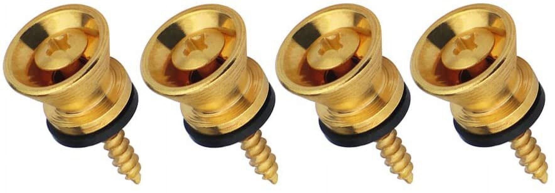 Heldig Metal Guitar Strap Buttons Lock End Pins Strap Lock with Screws ...