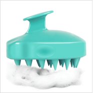 Scalp Care Hair Wash Brush, Silicone Comb - Green, Head Massage Growth ...