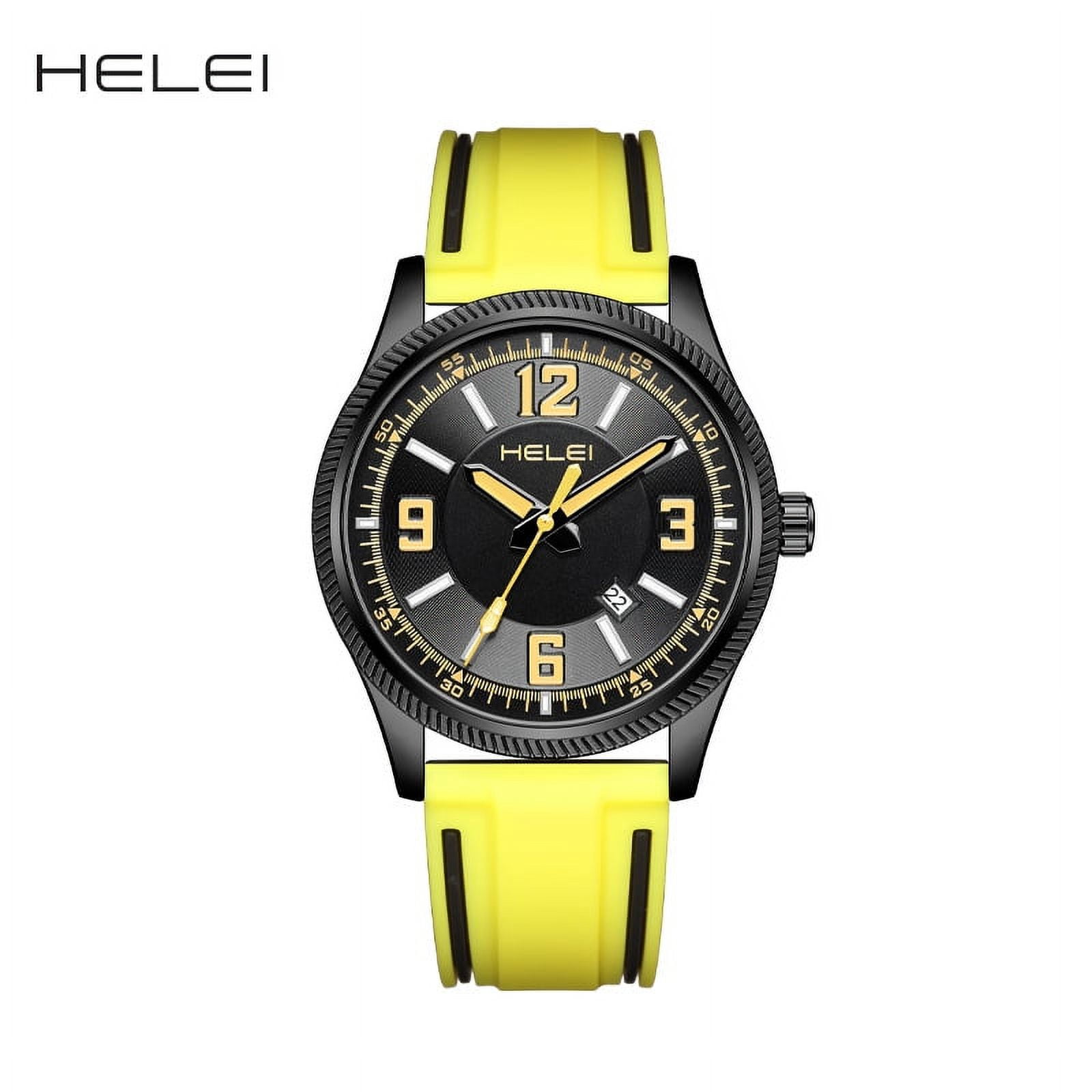 HELEI Men's Quartz Watch Waterproof Wristwatches 796523459966 - Walmart.com