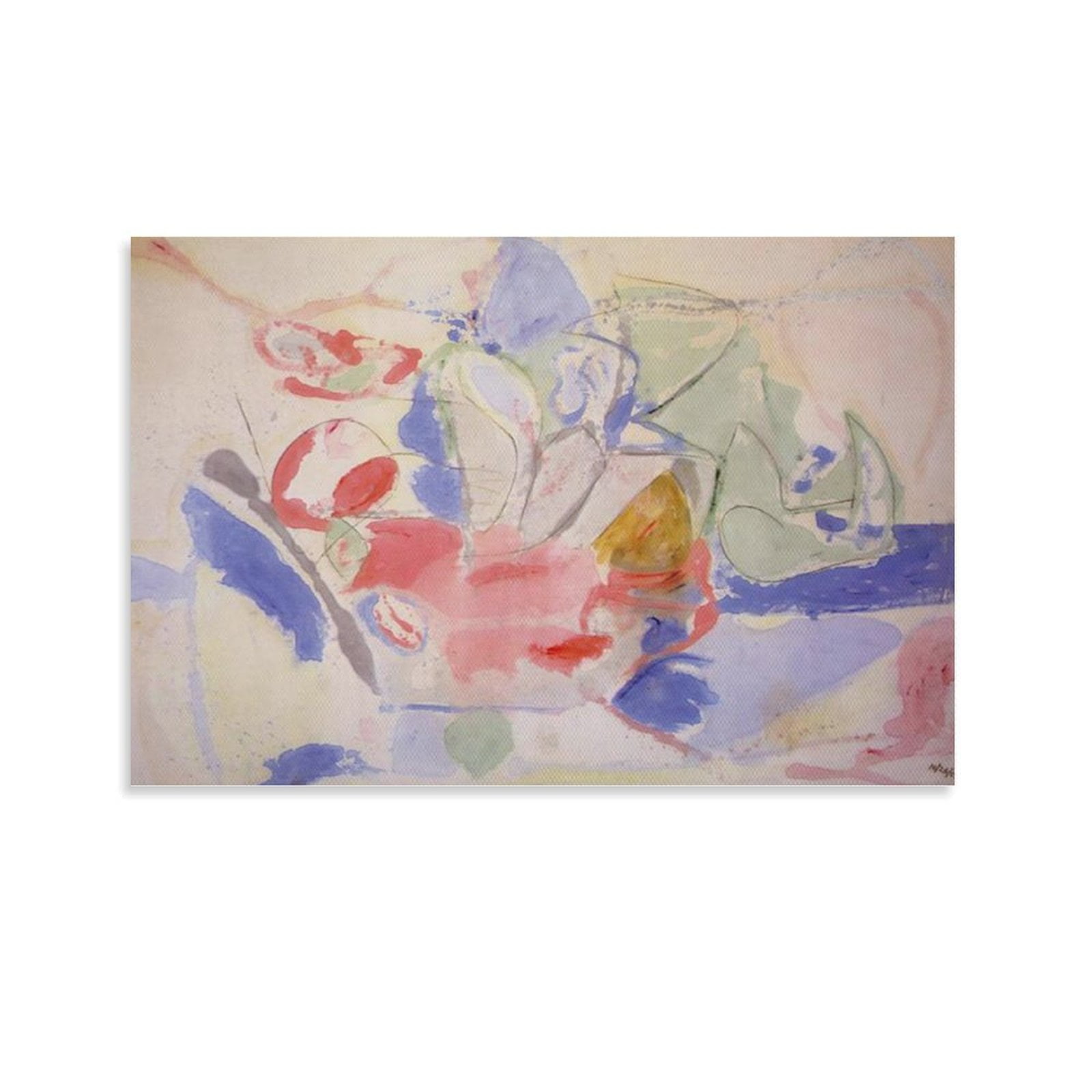 Helen Frankenthaler Abstract Painting (65) Picture Print Canvas Poster ...