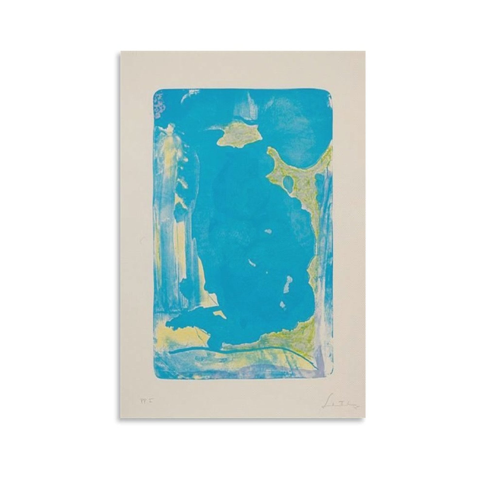 Helen Frankenthaler Abstract Painting (79) Canvas Art Poster and Wall ...