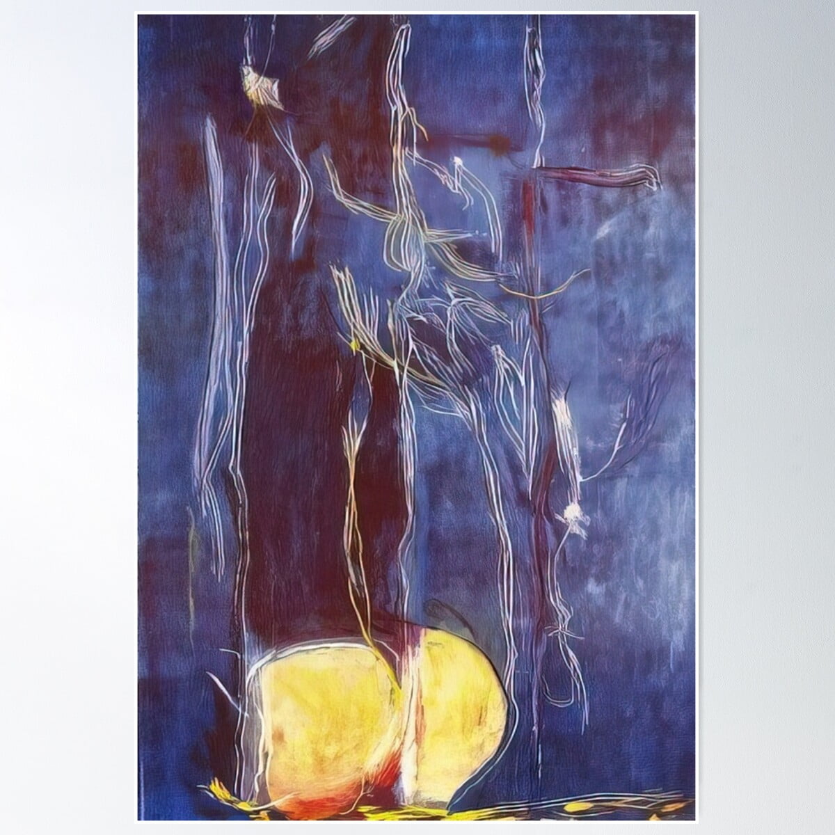 Helen Frankenthaler - All About Blue - 1994 Poster Wall Art, Modern ...
