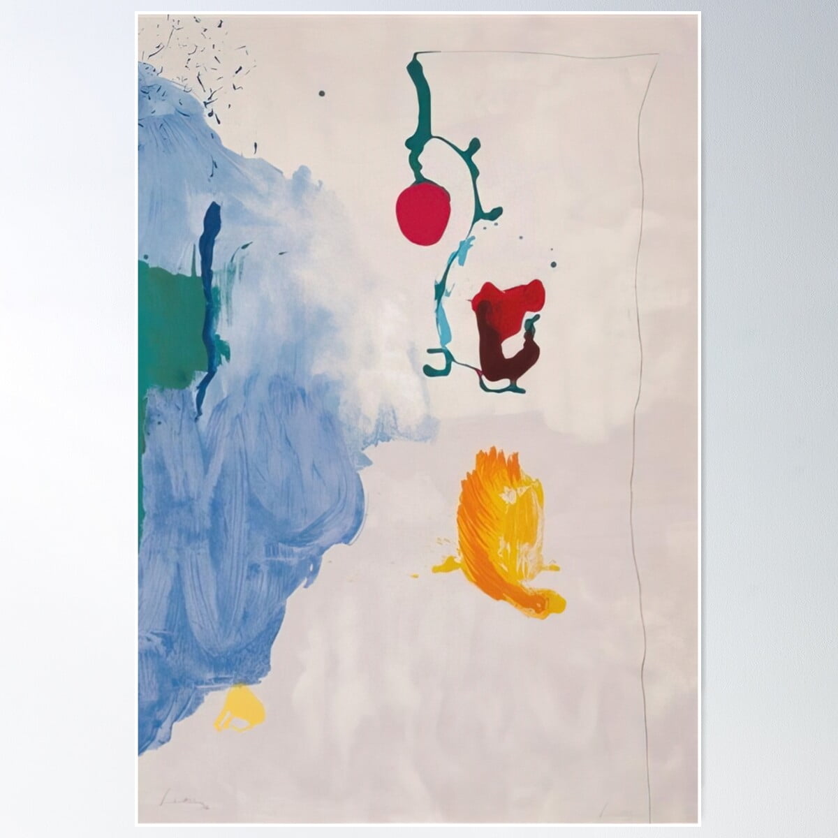 Helen Frankenthaler - Eve - 1995 Poster Wall Art, Modern Wall Decor For ...