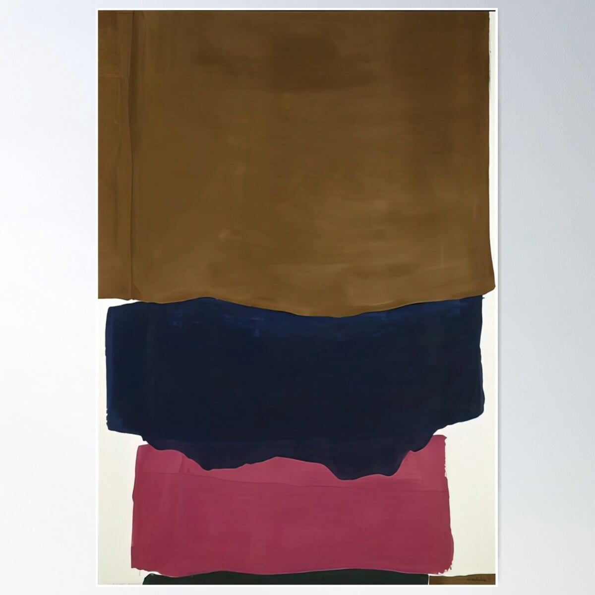 Helen Frankenthaler - Indian Summer - 1967 Poster Wall Art, Modern Wall ...