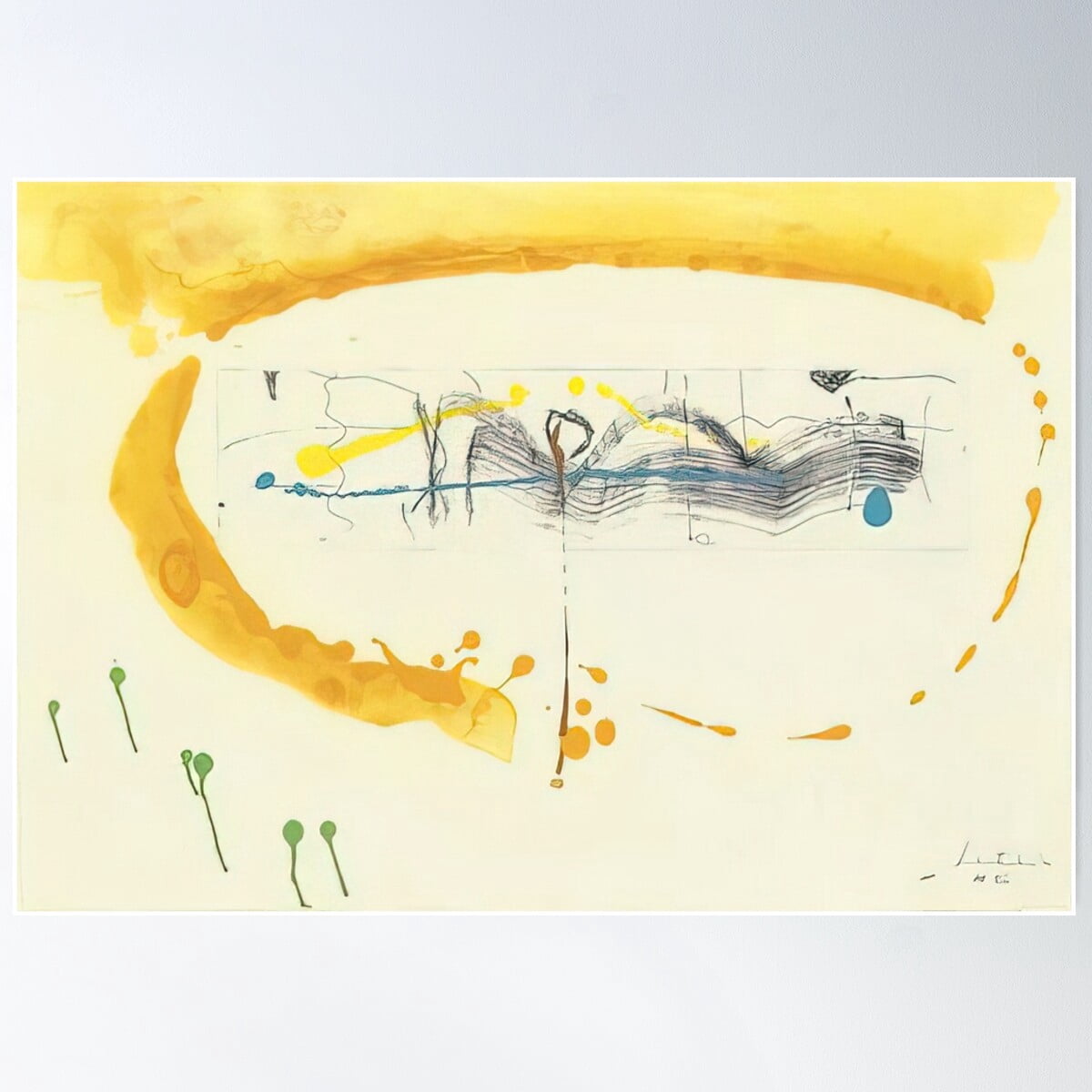 Helen Frankenthaler - Making Music - 2000 Poster Wall Art, Modern Wall ...