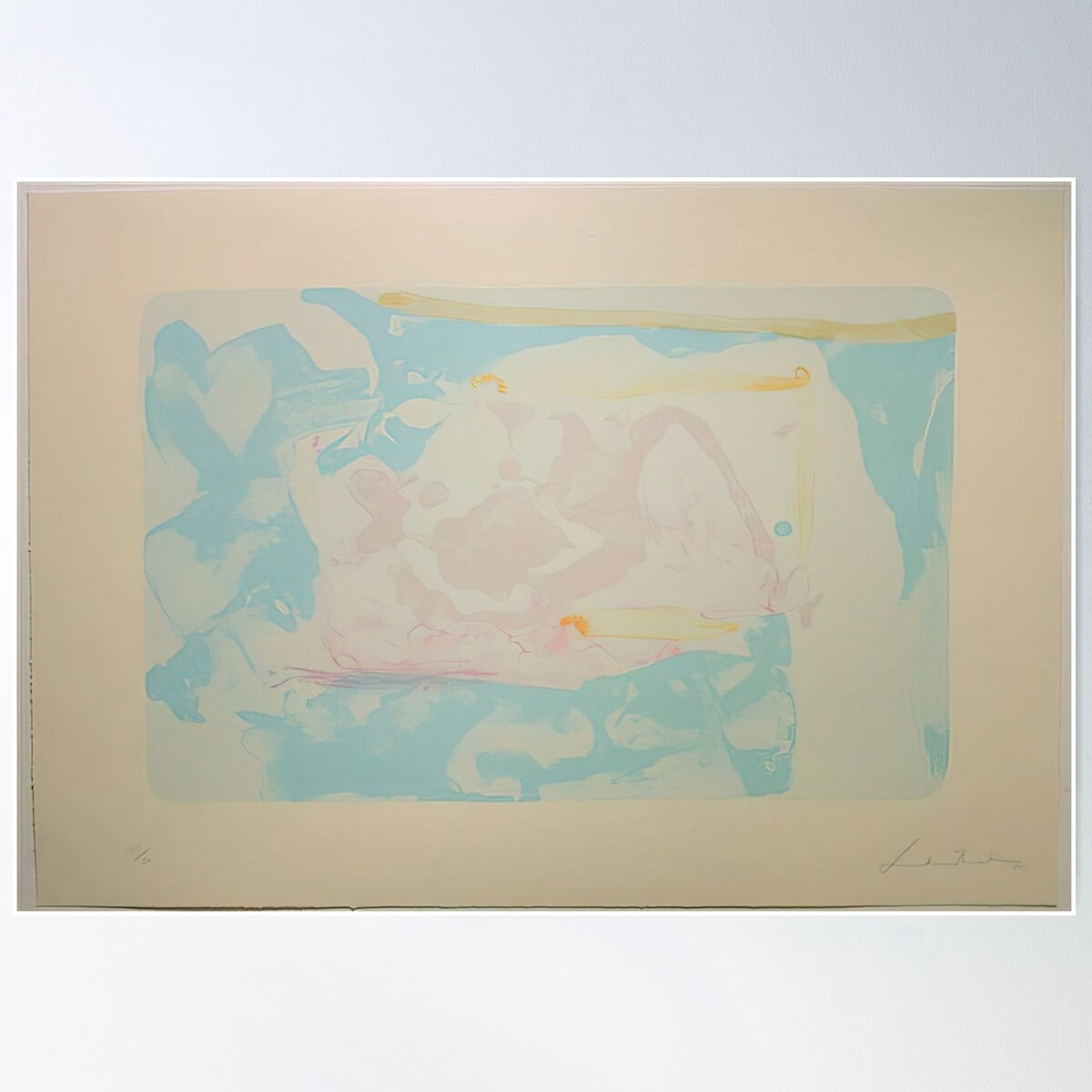 Helen Frankenthaler - Reflections Iii - 1995 Poster Wall Art, Modern ...