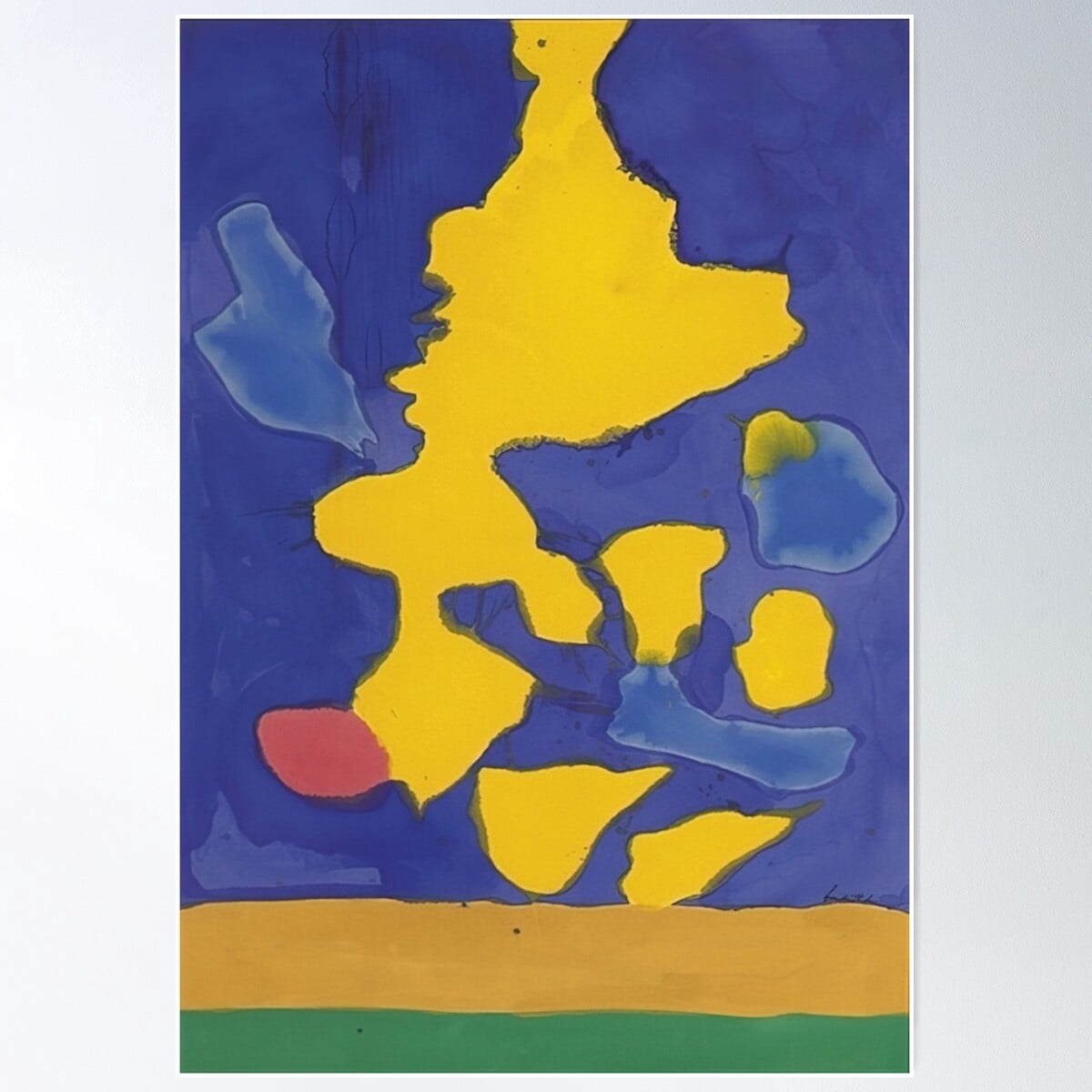 Helen Frankenthaler - Saturn Revisited - 1964 Poster Wall Art, Modern ...