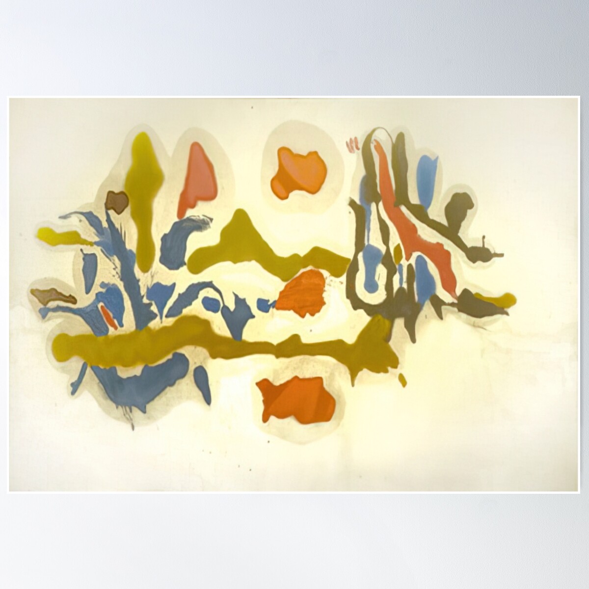 Helen Frankenthaler - Seascape With Dunes - 1962 Poster Wall Art ...