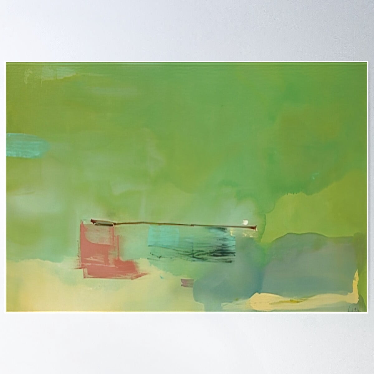 Helen Frankenthaler - Springscape - 1975 Poster Wall Art, Modern Wall ...
