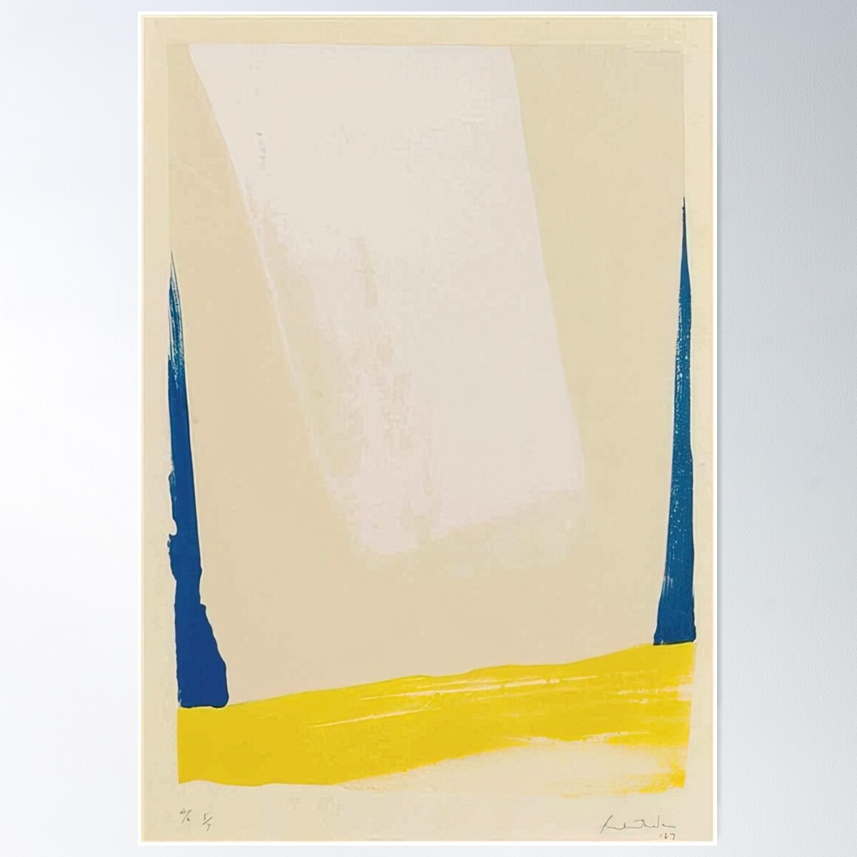 Helen Frankenthaler - White Portal - 1967 Poster Wall Art, Modern Wall ...