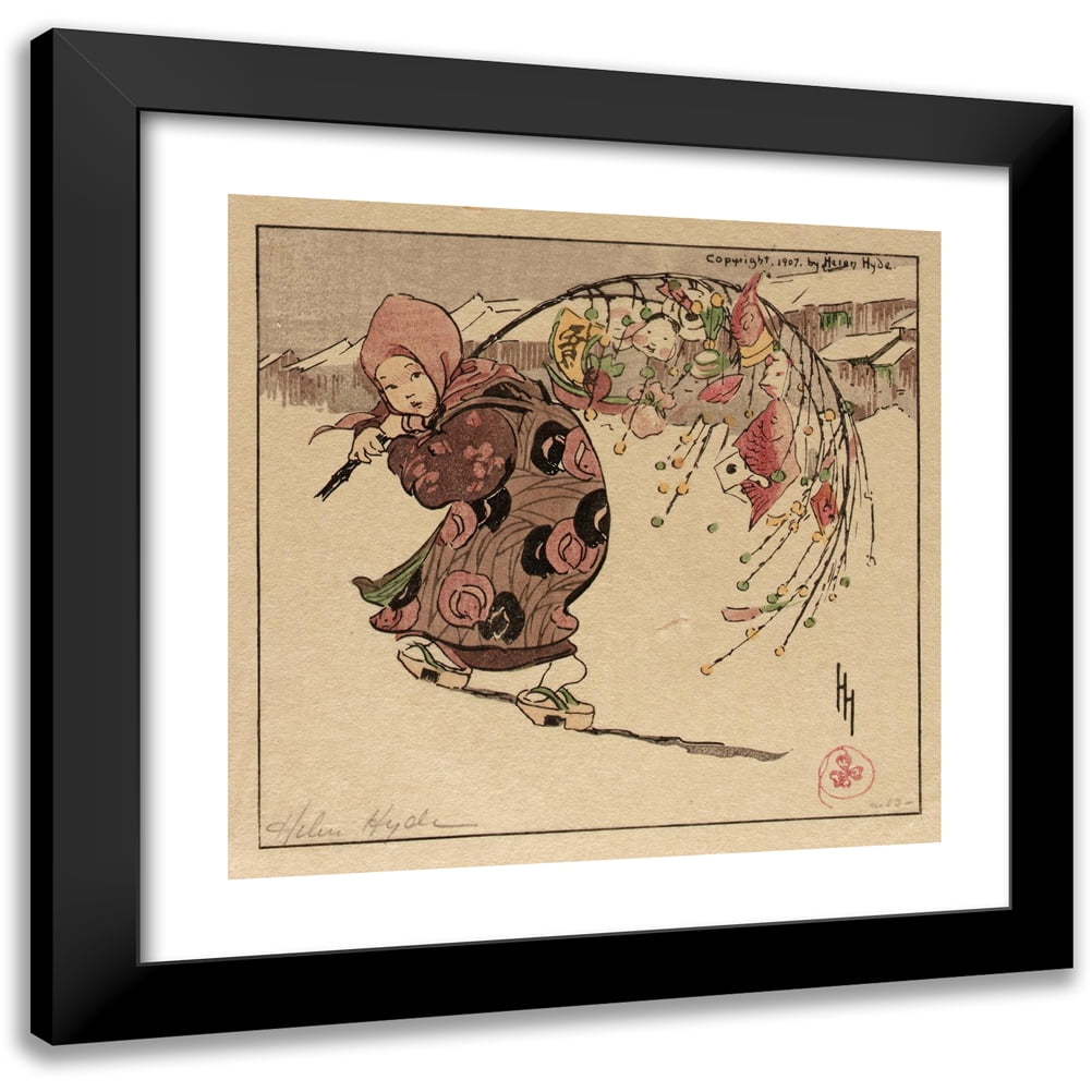 Helen Hyde 15x15 Black Modern Framed Museum Art Print Titled - The Good ...