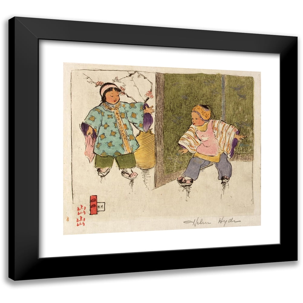 Helen Hyde 22x20 Black Modern Framed Museum Art Print Titled - Hide and ...