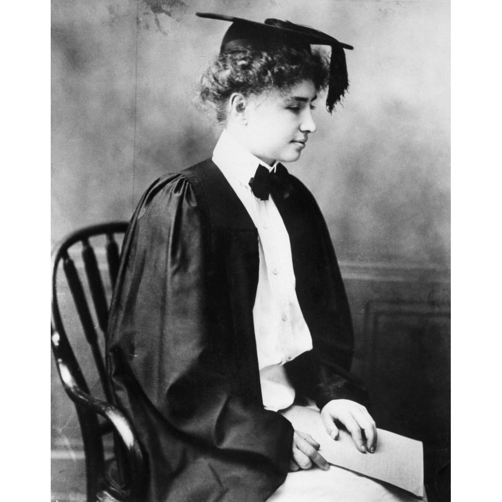Helen Keller. Namerican Writer And Lecturer. Photographed At The Time ...