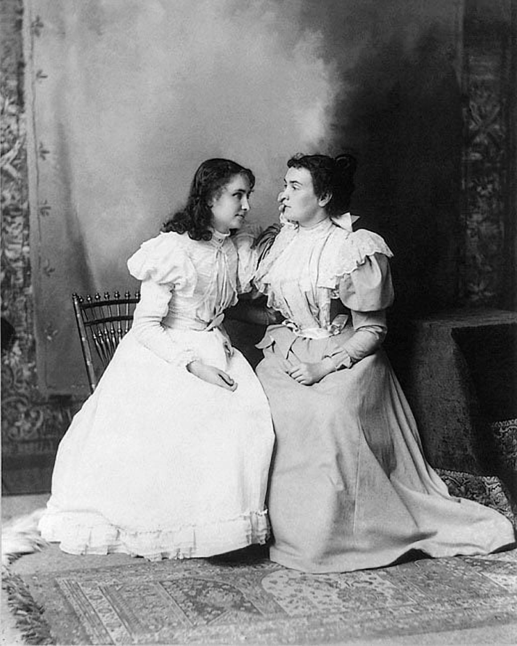 Helen Keller & Anne Sullivan Portrait 1897 - 24x36 Inch Glossy ...