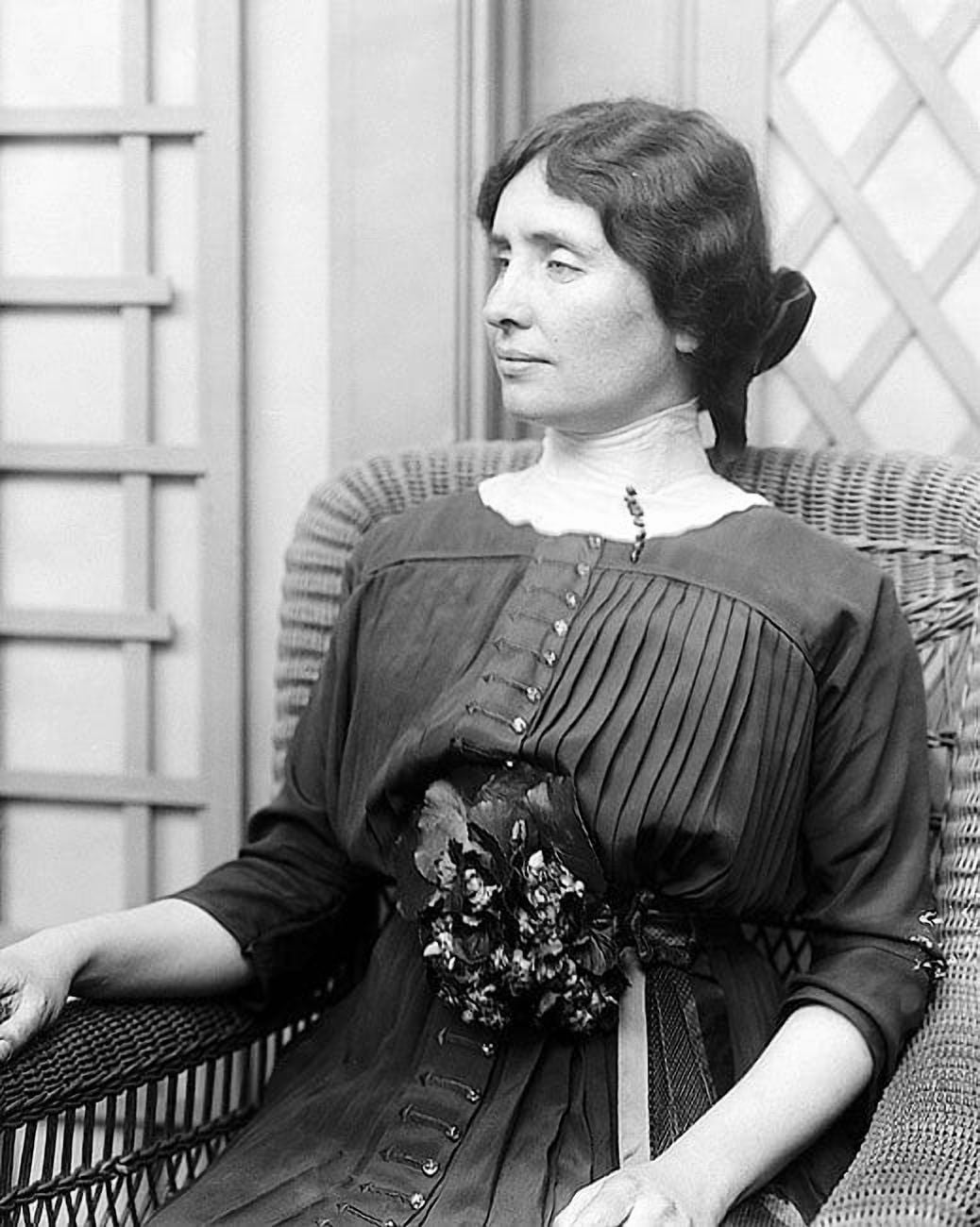 Helen Keller Seated Portrait - 20x30 Inch Laminated Aviation Poster ...