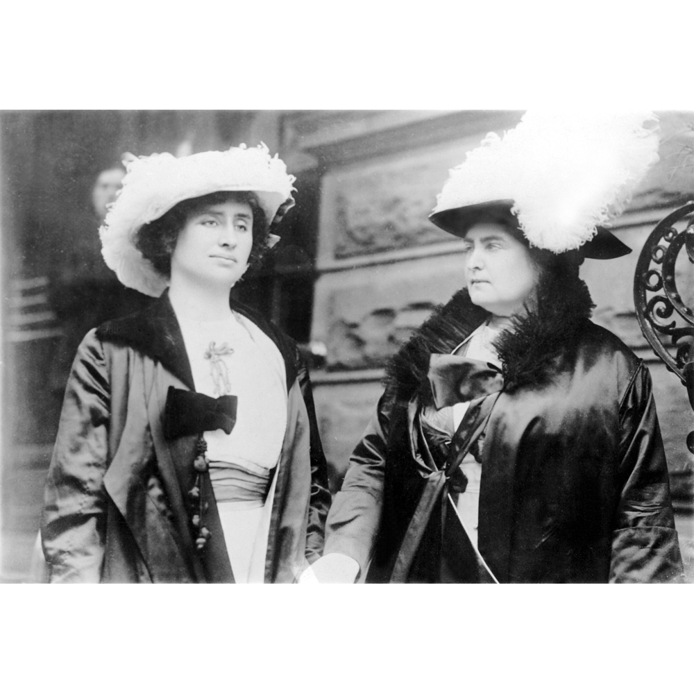 Helen Keller With Her Instructor Anne Sullivan Macy In 1912.. Courtesy ...