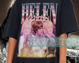 Helen Mirren Retro T-Shirt - Helen Mirren Bootleg Tees, Helen Mirren ...