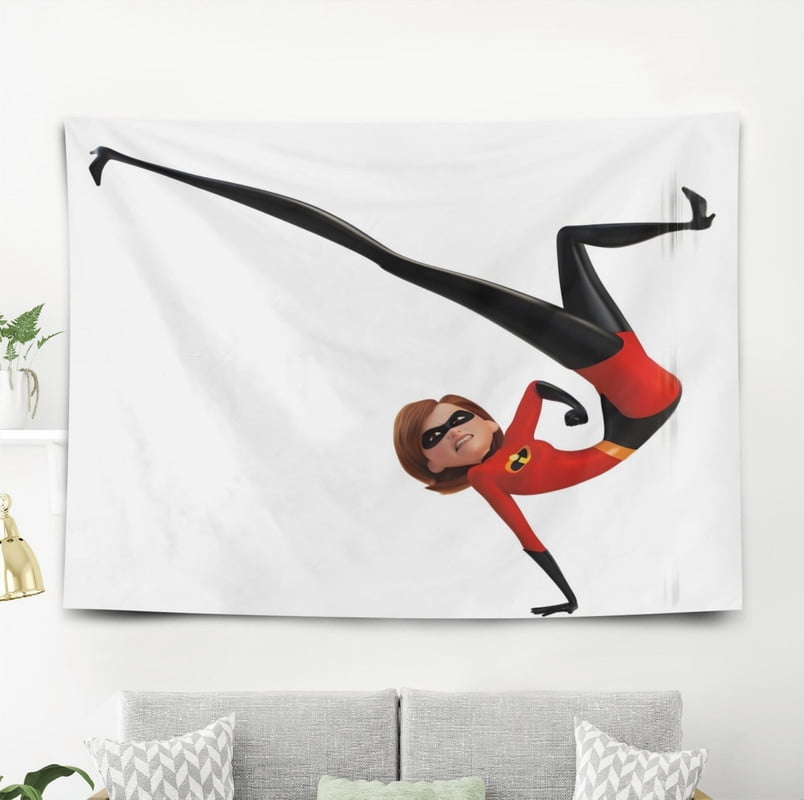 Helen Parr Pattern Wall Hanging 50*60 Inches High-Quality Peach Skin ...