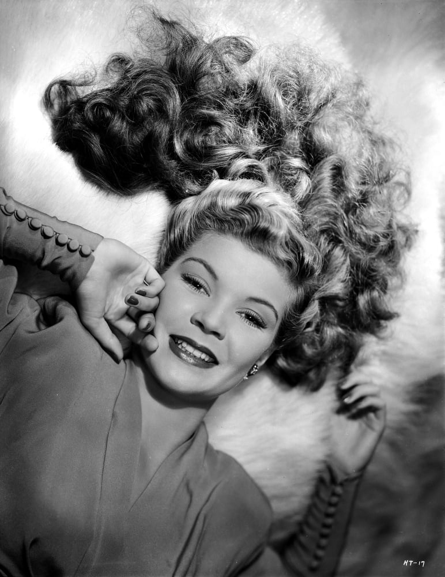 Helen Talbot in a Long Sleeve Dress and Curly Hair Photo Print (8 x 10 ...