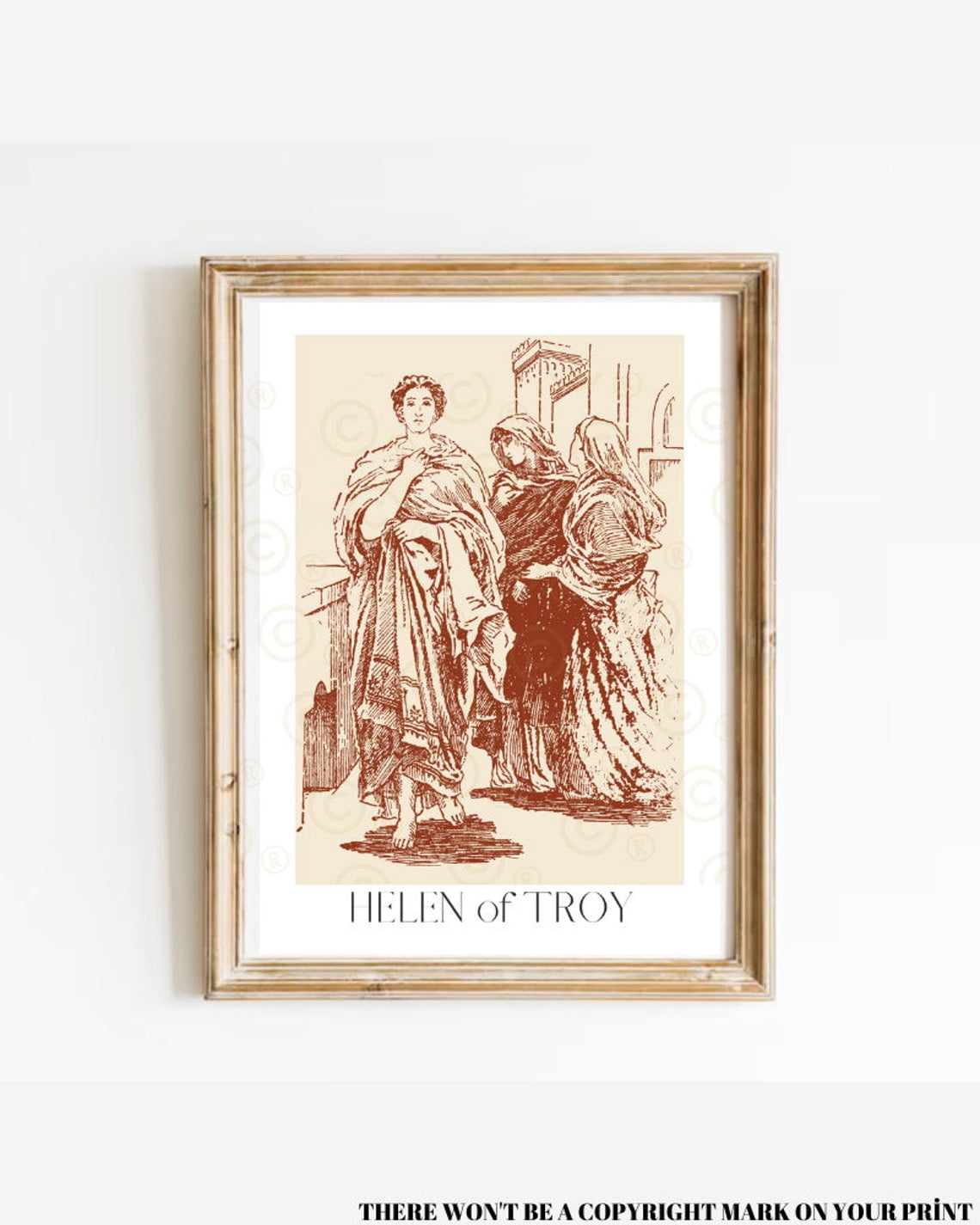 Helen Of Troy, Helene La Belle, Neoclassical Drawing, Antique Greek ...