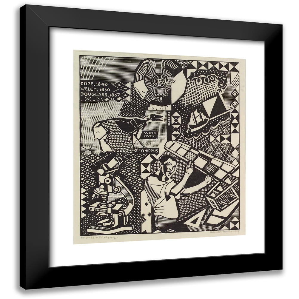 Helen West Heller 12x14 Black Modern Framed Museum Art Print Titled ...