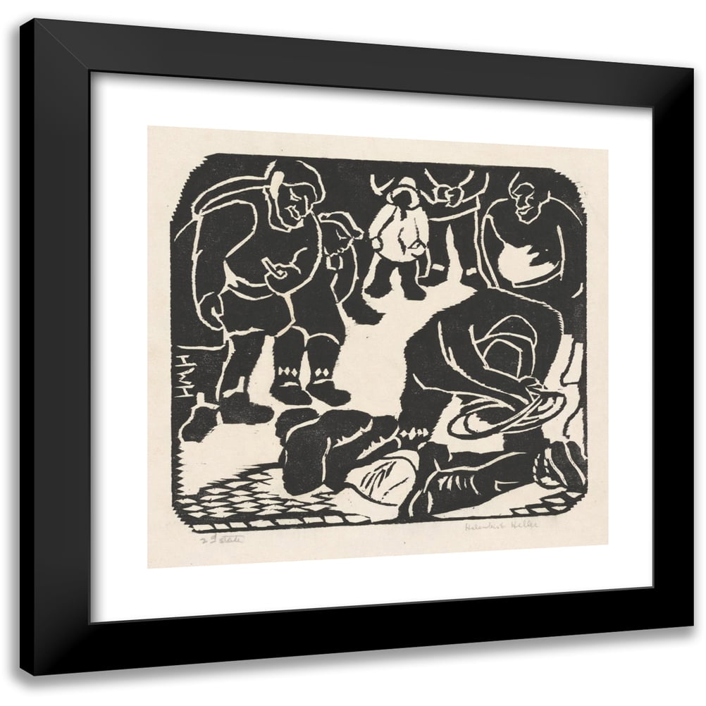 Helen West Heller 15x15 Black Modern Framed Museum Art Print Titled ...