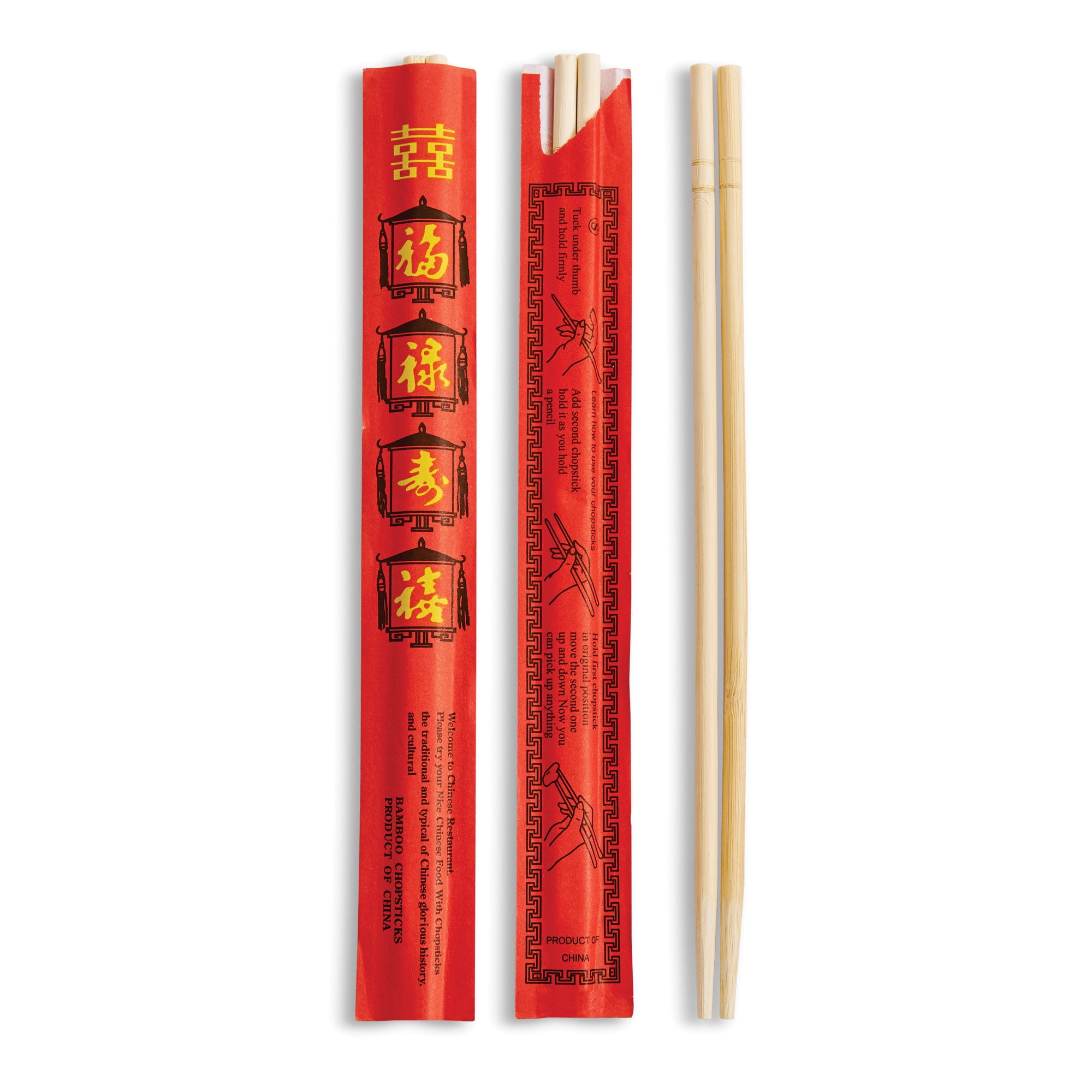 Helen’s Asian Kitchen Disposable Bamboo Chopsticks, 9-Inches, 2 Sets of ...