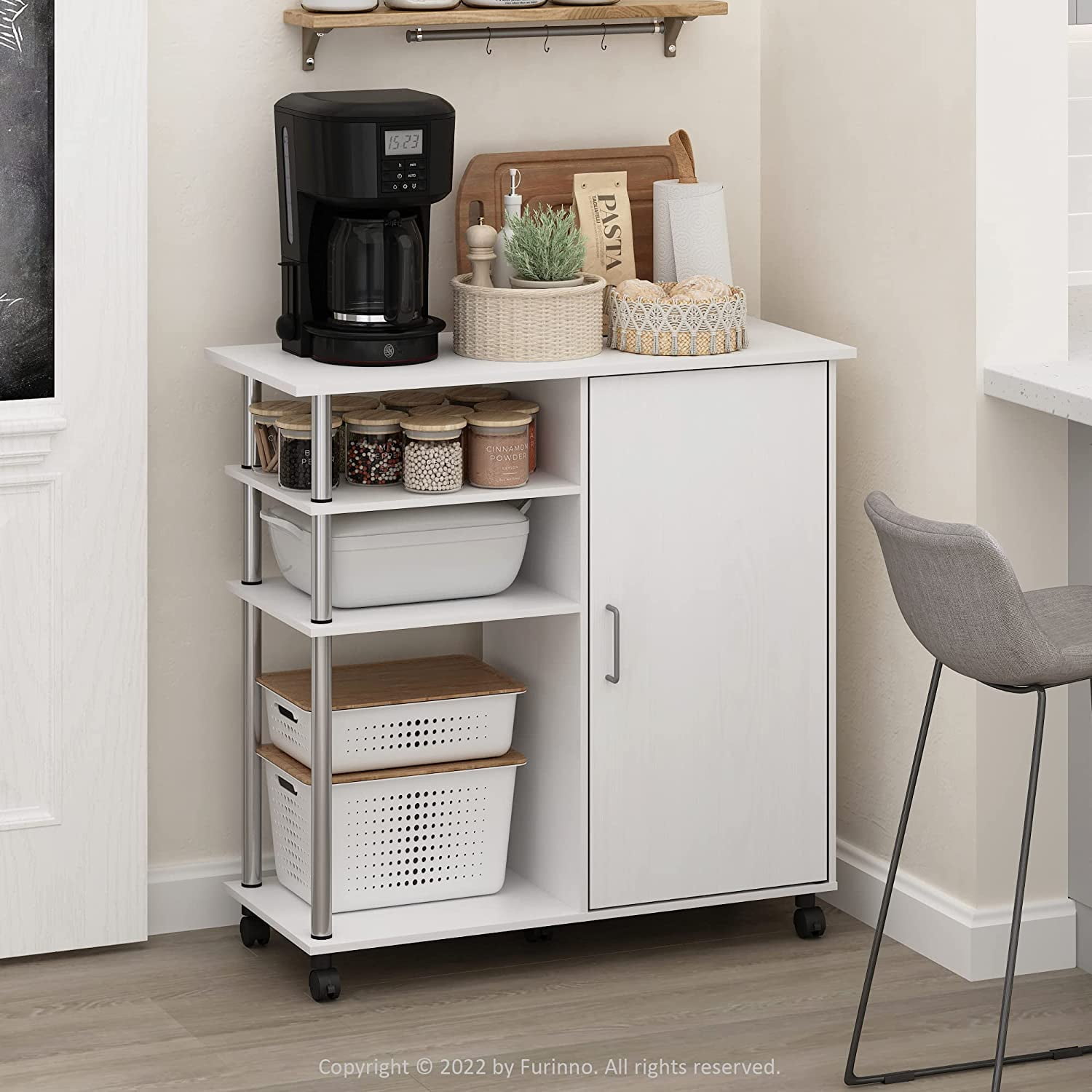 Helena Multipurpose Storage Cabinet/Shelves,Printer Stand with Lockable ...