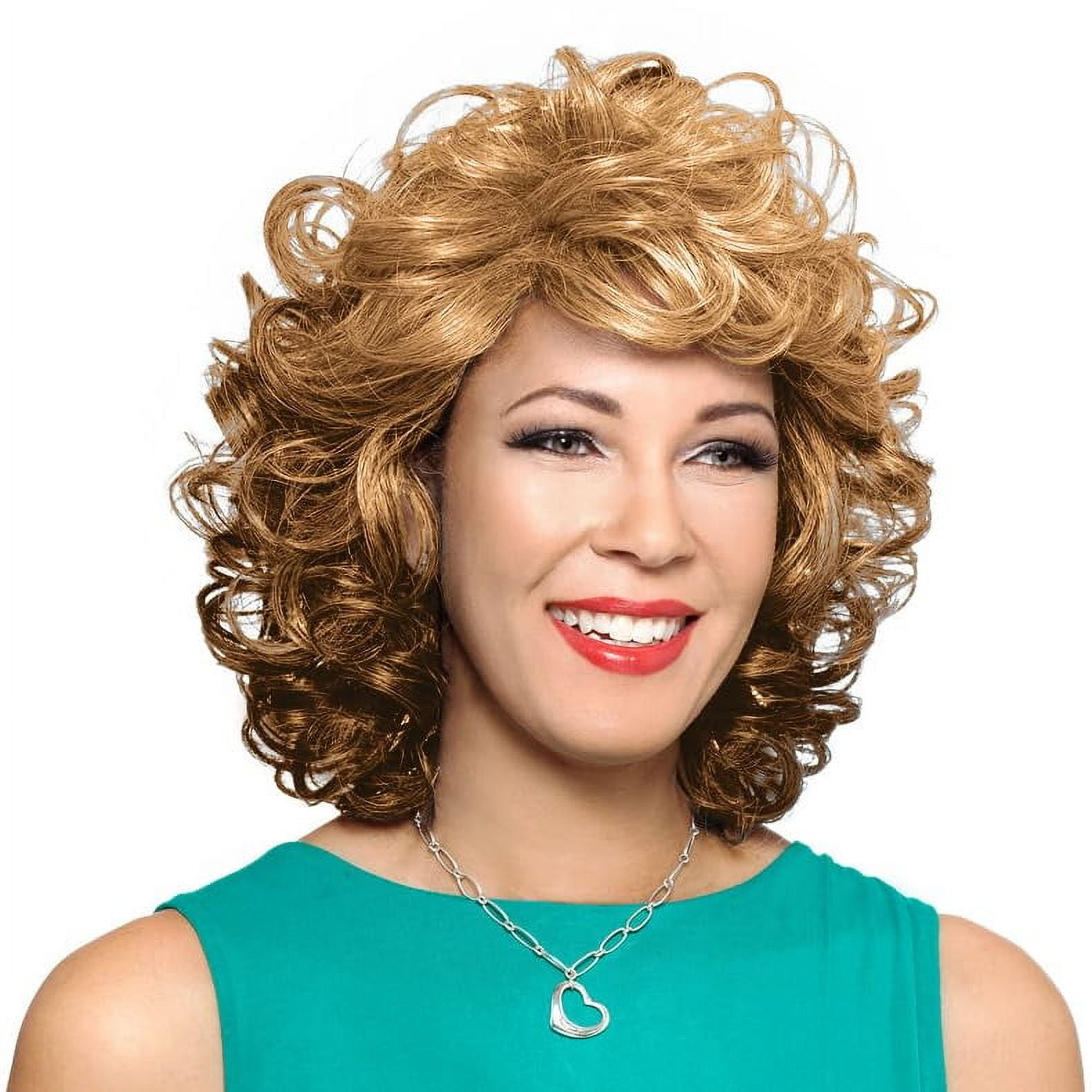 Helena Wig Color F2216 Foxy Silver Wigs Medium Length Bouncy Curls ...