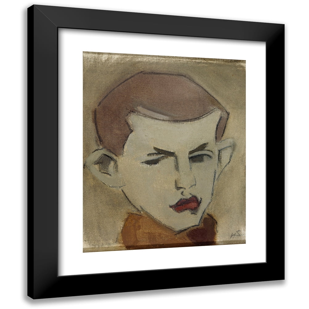 Helene Schjerfbeck 12x14 Black Modern Framed Museum Art Print Titled ...