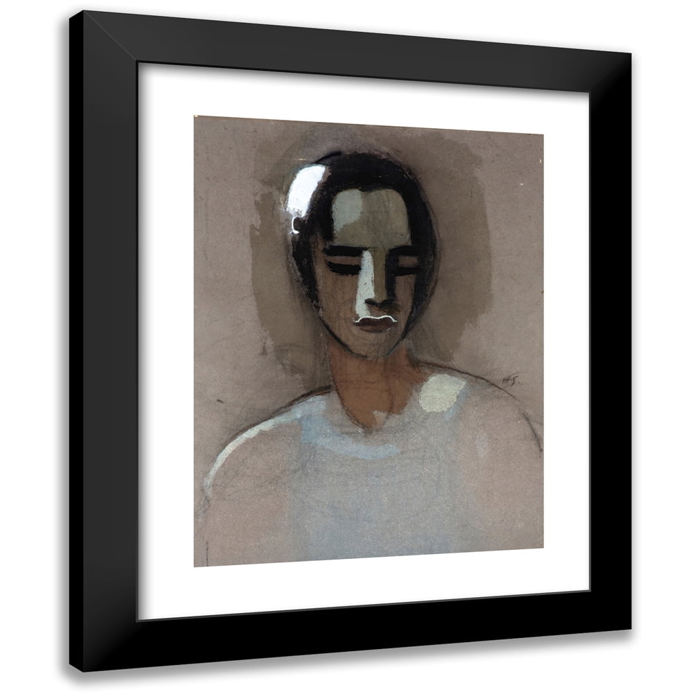 Helene Schjerfbeck 15x18 Black Modern Framed Museum Art Print Titled