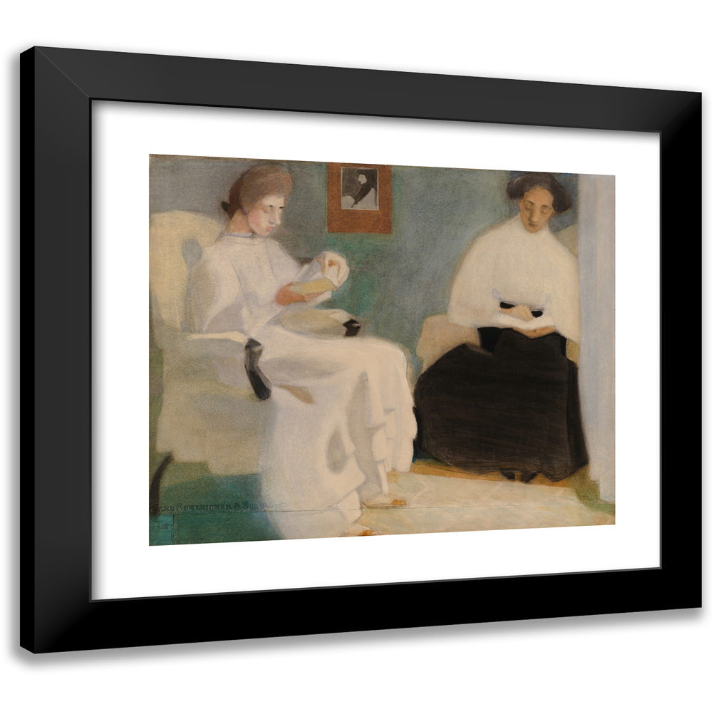Helene Schjerfbeck 23x20 Black Modern Framed Museum Art Print Titled ...