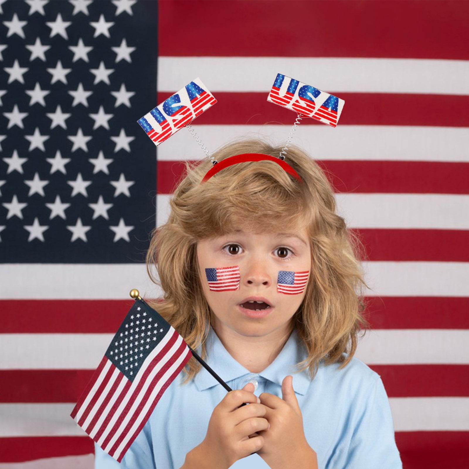 Helenmas 4th of July Headband, Patriotic Headband American Flag ...