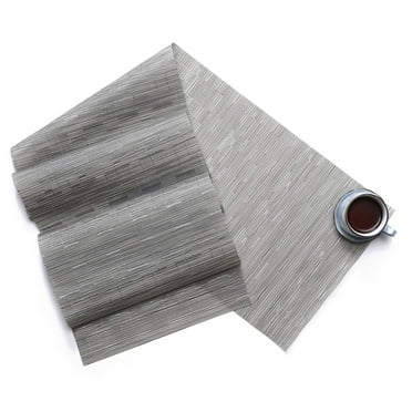 Efavormart 13"X6ft Metallic Gold Non-Slip Plastic Woven Vinyl Table ...