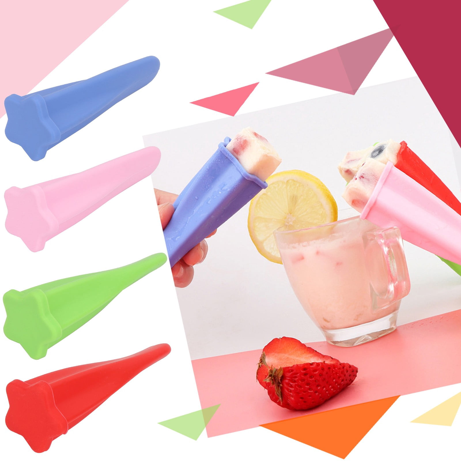 Helenmas Cake Decorating Kit 1Pack Popsicles Molds Reusable Baby Molds ...