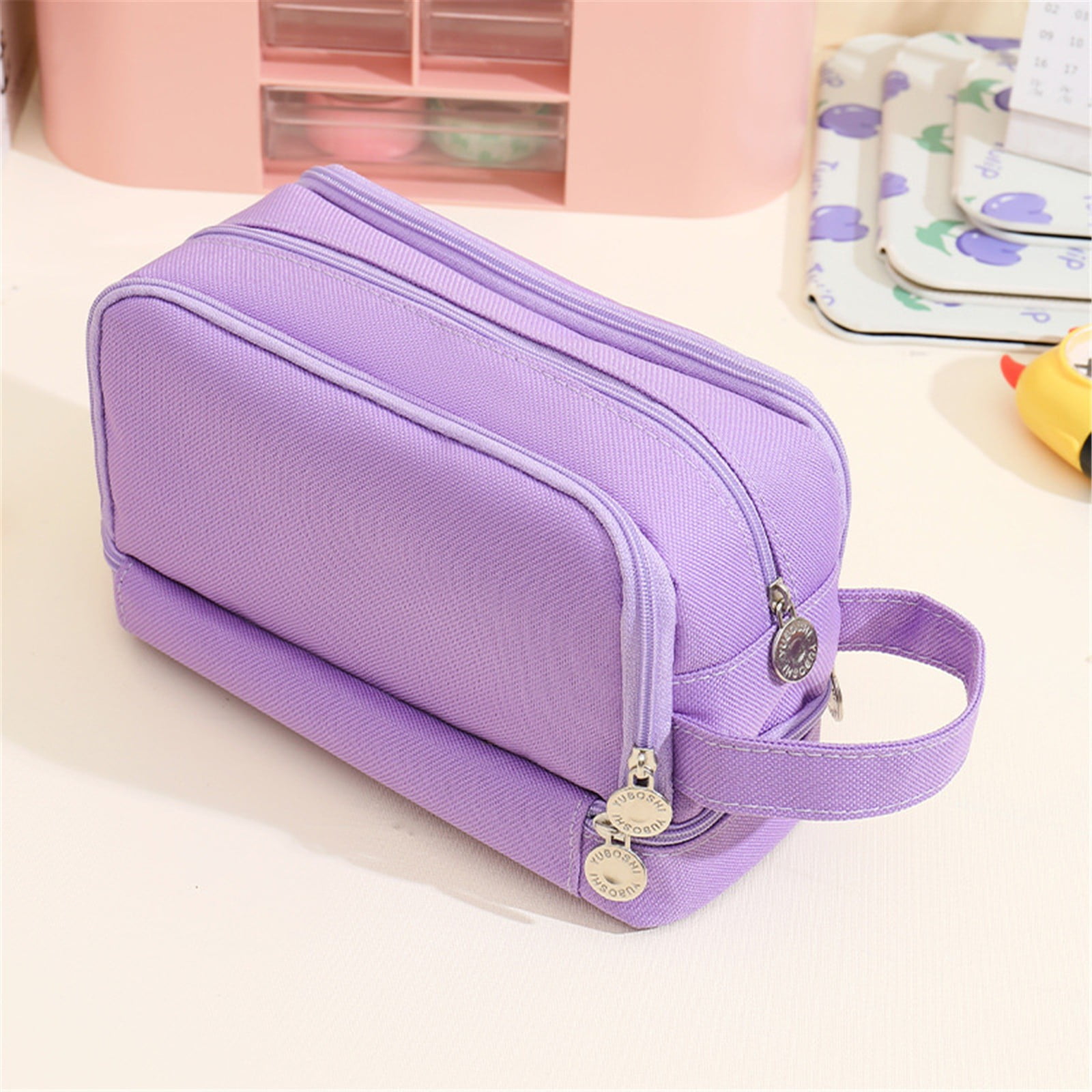 Helenmas Office&Craft&Stationery Big Capacity Pencil Pen Case College ...