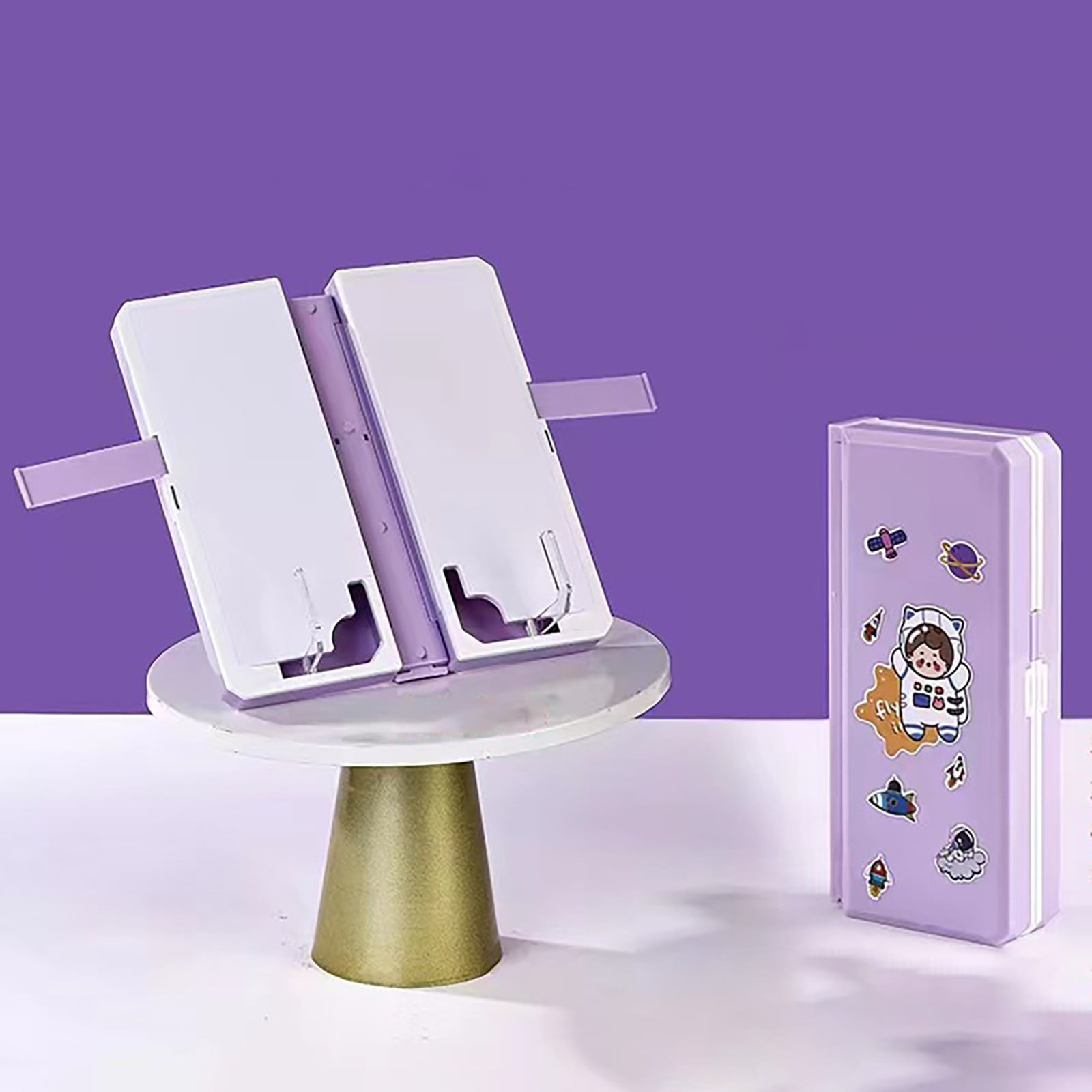 Helenmas Office&Craft&Stationery Foldable Reading Bookshelf Pen Case ...