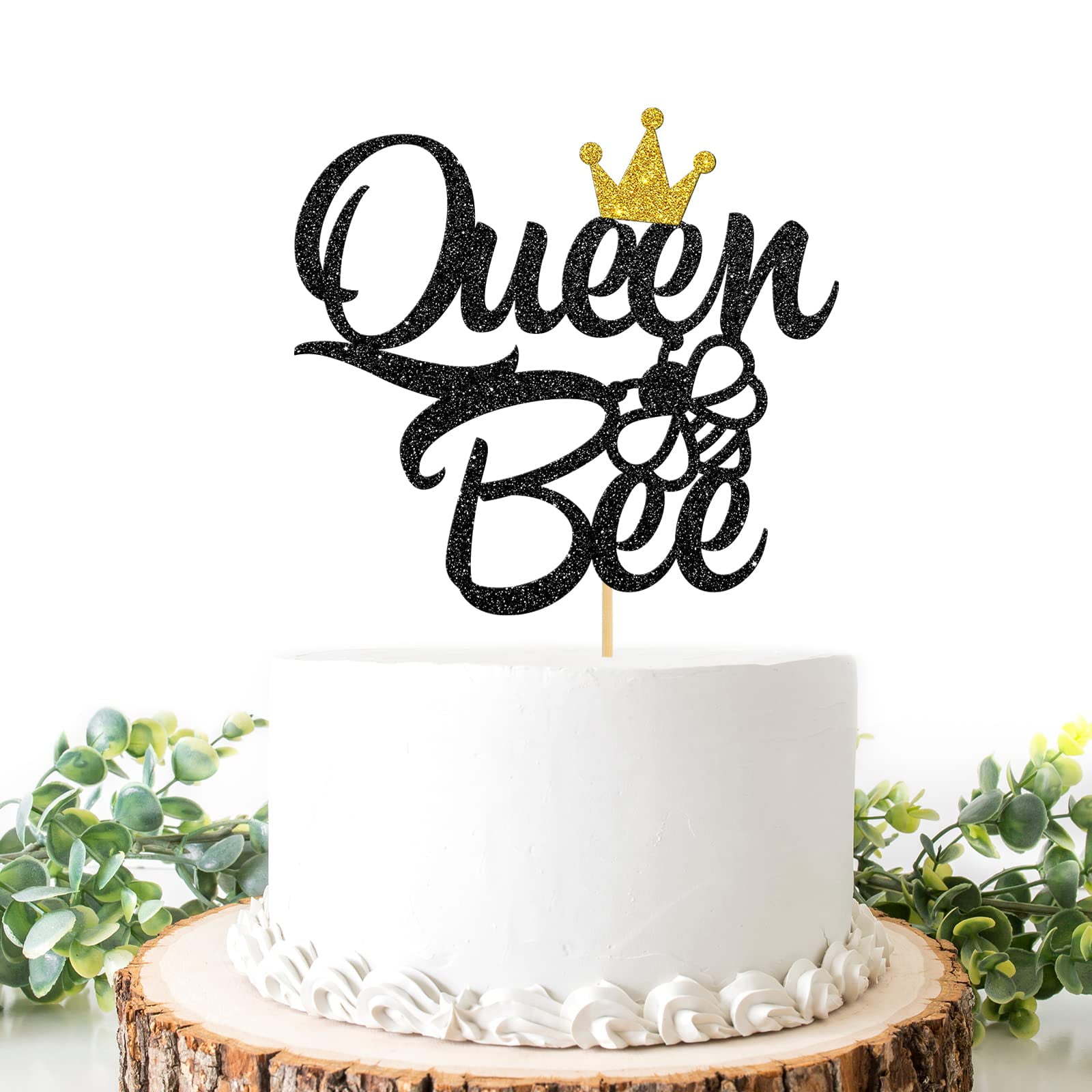 Helewilk Queen Bee Cake Topper, Baby Shower H2FSDParty Decoration Supplies, for Girls Women ...