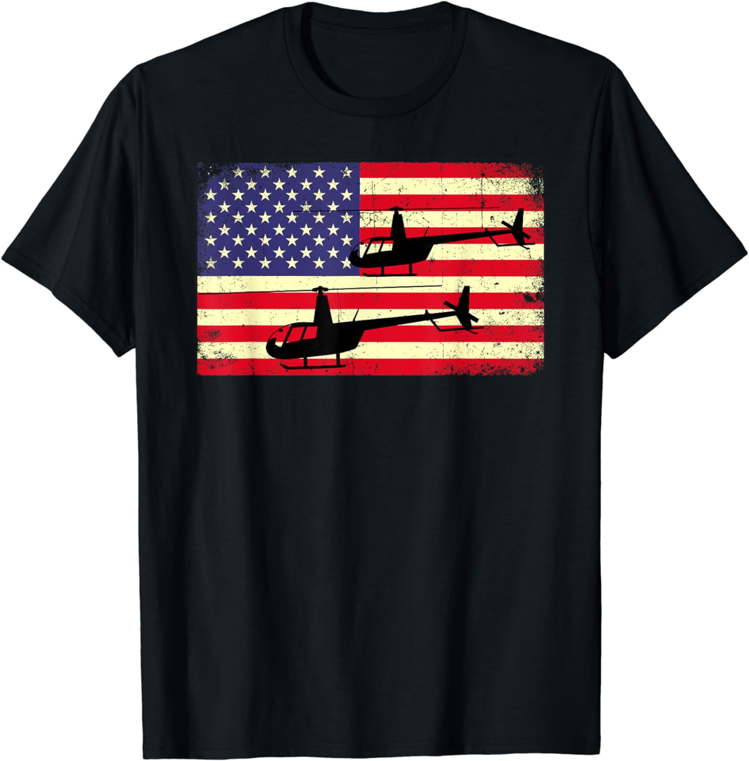 Heli Pilot US Flag - Aviation Military Army Helicopter Pilot T-Shirt ...