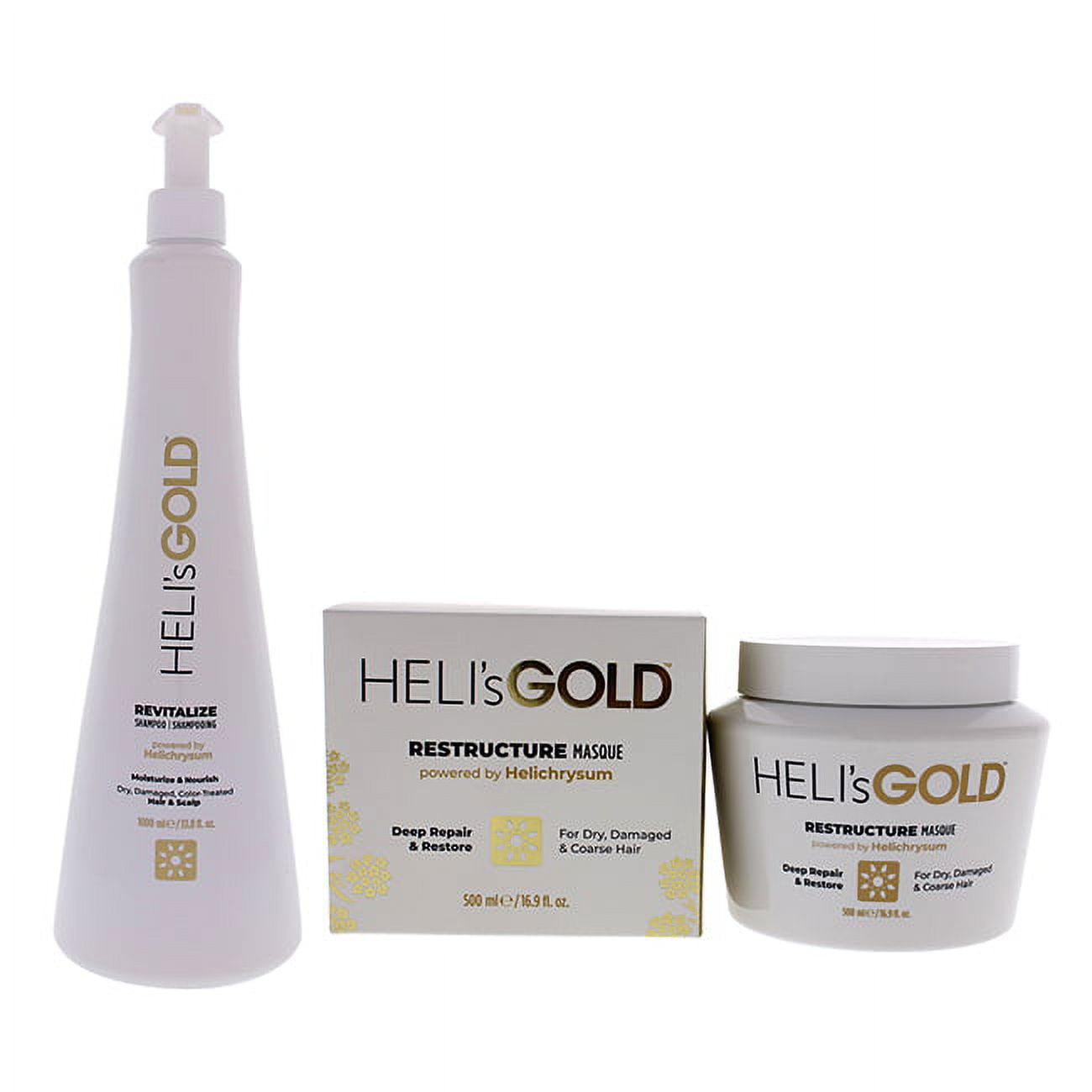 Heli's Gold The Revival Series Kit, Shampoo and Restructure Masque, 2 ...