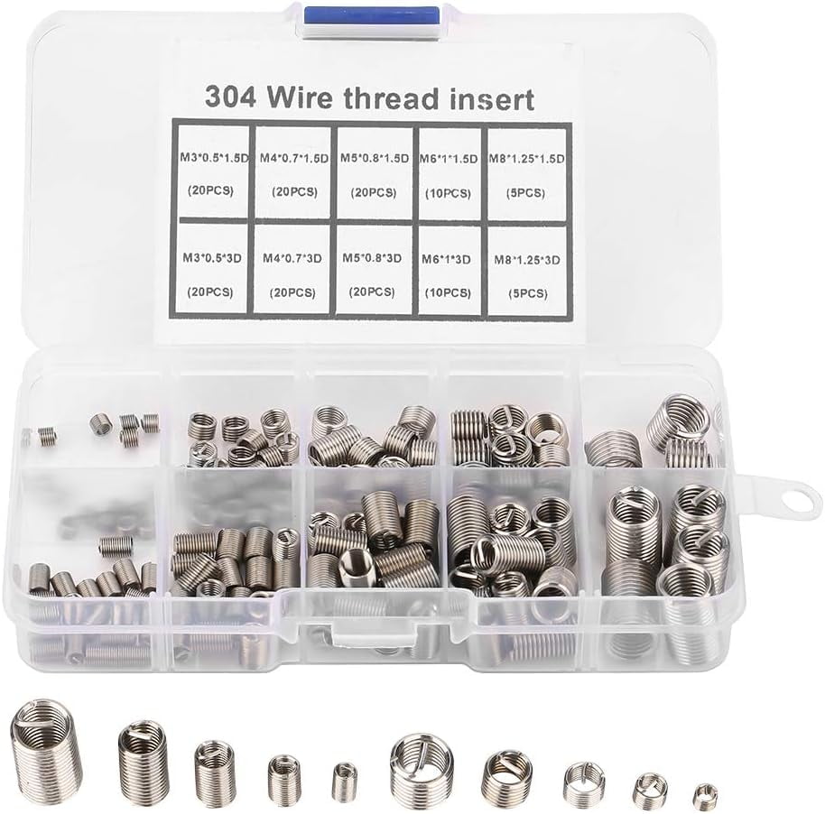 Helical Type Thread Inserts, Screw Repair Sleeve, Self Tapping Quick ...