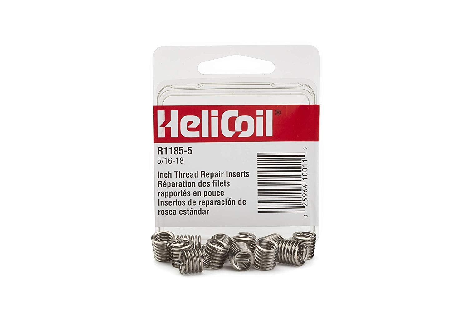 Helicoil R1185-5 Helical Insert, 304SS, 5/16-18, PK12 - Walmart.com