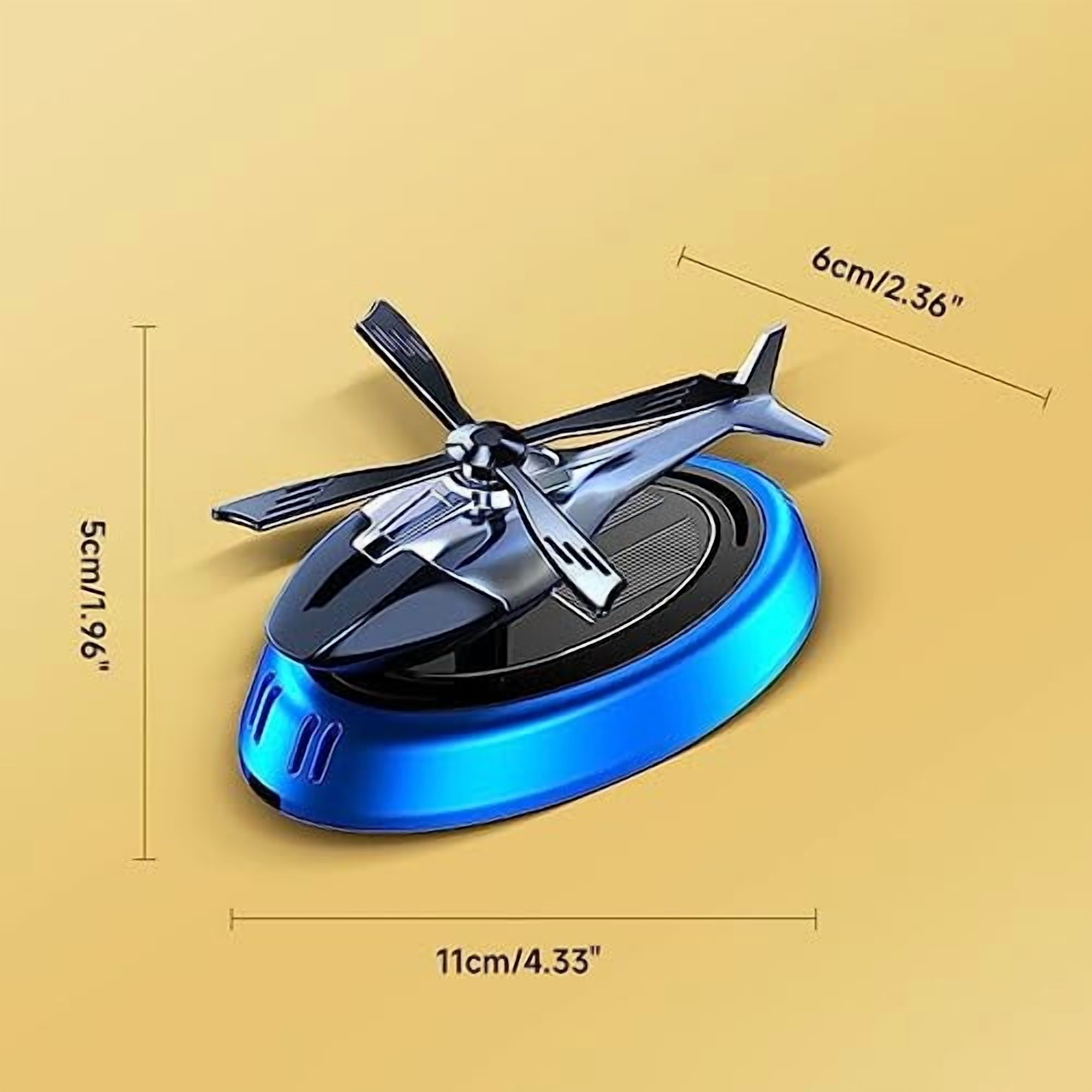 Helicopter Car Air Fresheners Rotating Solar Car Fresheners Plane Car ...