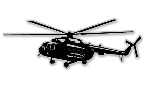 Helicopter Car Sticker Phone Decal Water Bottle Stickers Car Decals ...