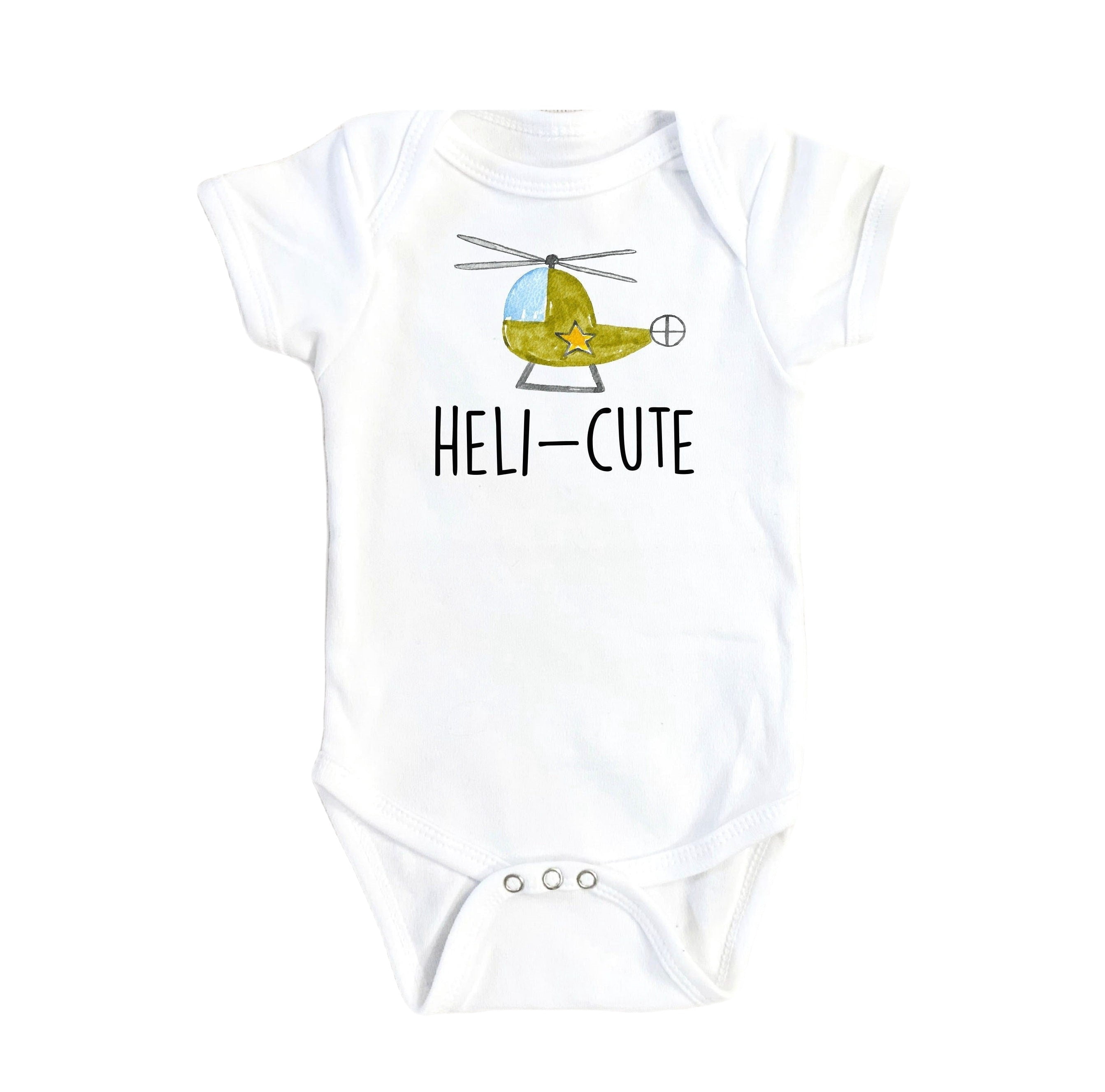 Helicopter Cute - Baby Boy Girl Clothes Infant Bodysuit Funny Cute ...