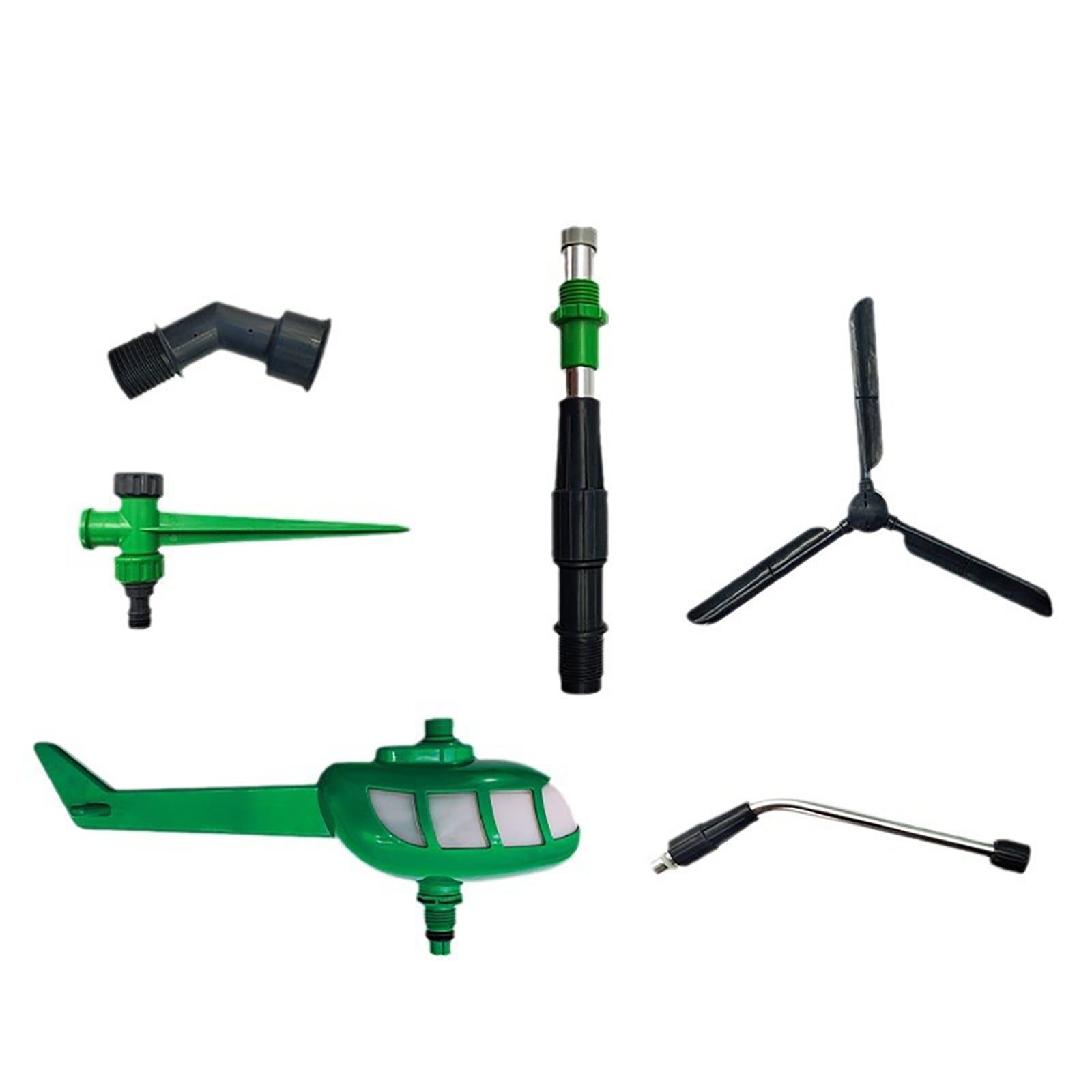 Helicopter Lawn Water Sprinkler - Decorative Garden Sprinkler, Rotating ...