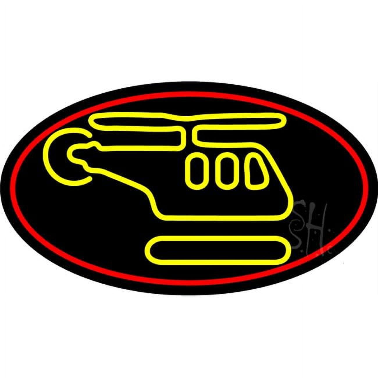 Helicopter Logo Neon Sign, 17 x 30 x 3 in. - Walmart.com