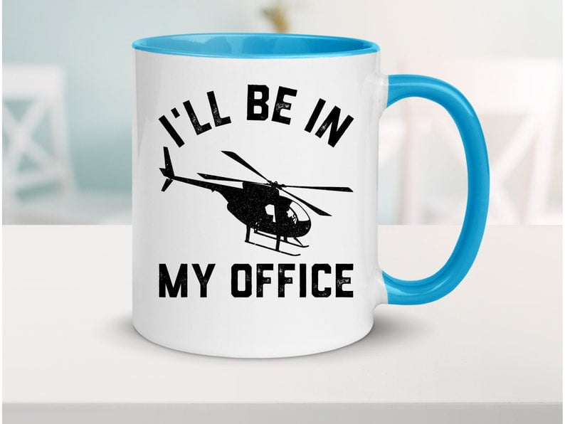 Helicopter Pilot Gift for M1en and woM1en, Coffee Mug, Funny Helicopter ...